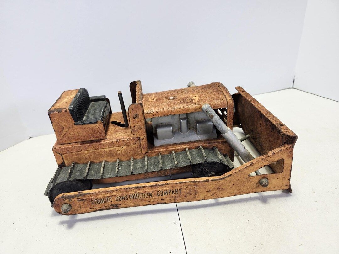 Structo Construction Company Dozer, Vintage Toy, Metal, Collectible ...