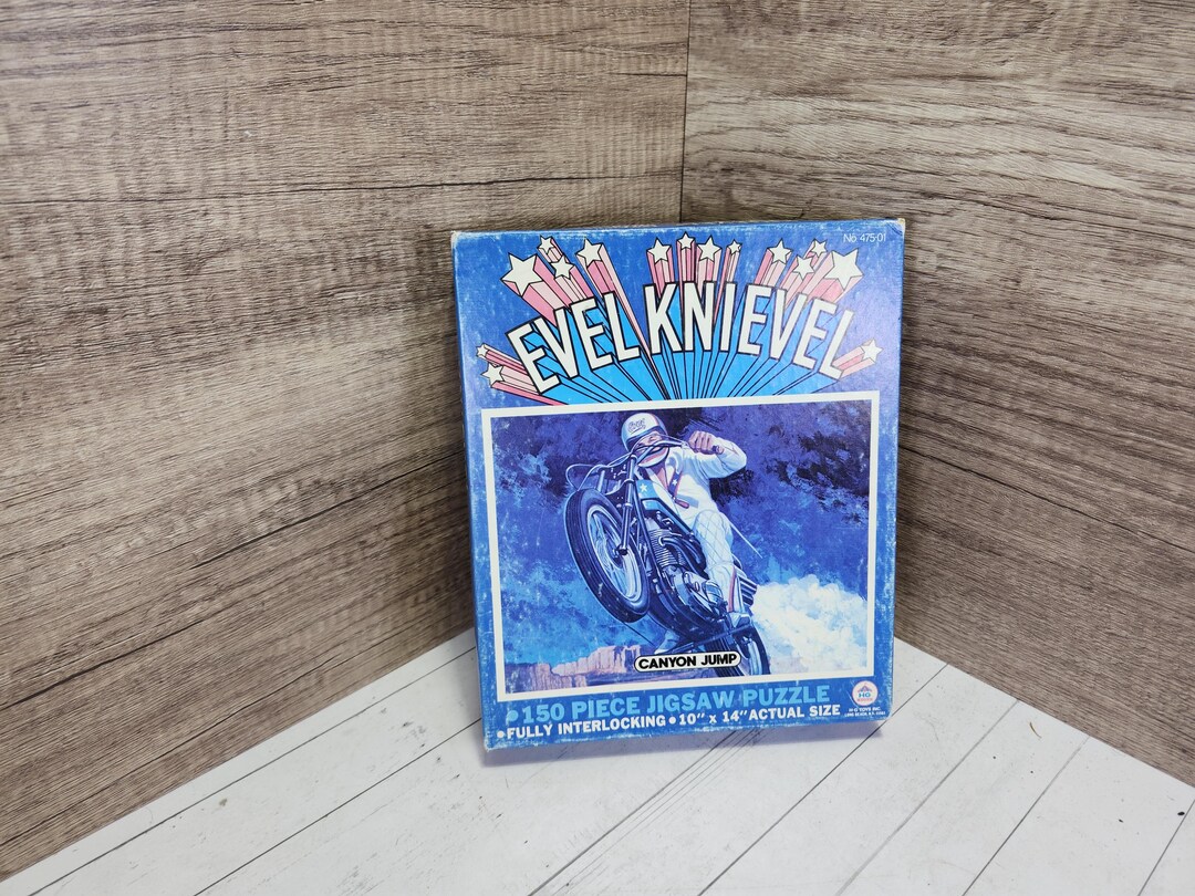 Evel Knievel Canyon Jump Puzzle 1974, 475-01, Vintage Retro, Toy Game ...
