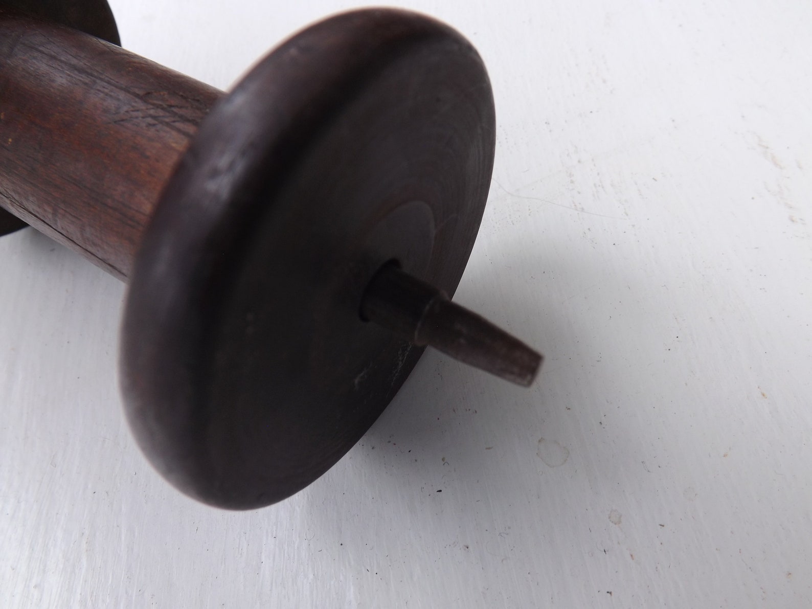 Small Wooden Spool With Metal Insert Bobbin Industrial - Etsy