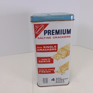 Nabisco Premium Cracker Tin, Saltine, Vintage, Storage, Kitchen Decor ...