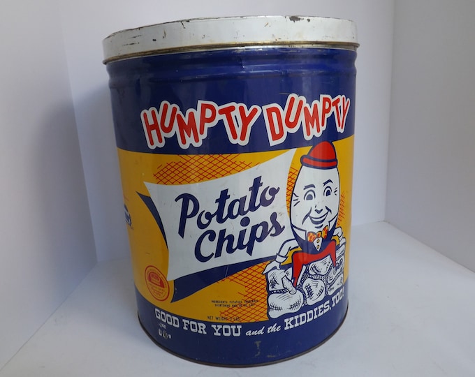 Humpty Dumpty Potato Chips Tin, Can, Vintage, Metal, Decor Decoration ...