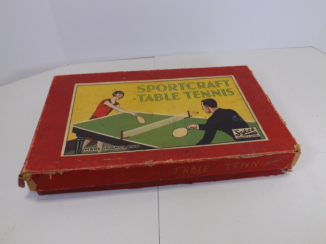 Vintage Sportcraft Sykes Table Tennis Set: Retro Game Room Decor - Etsy