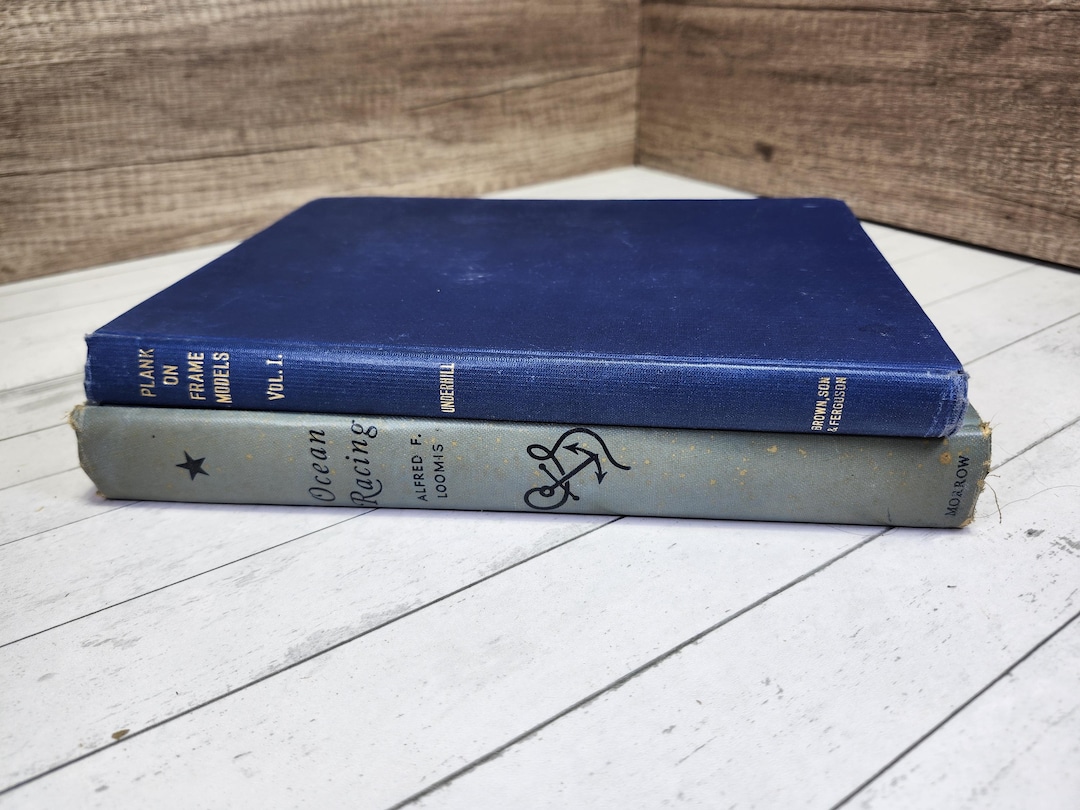 Vintage Nautical Book Set: Ocean Racing, Boat Building History - Etsy
