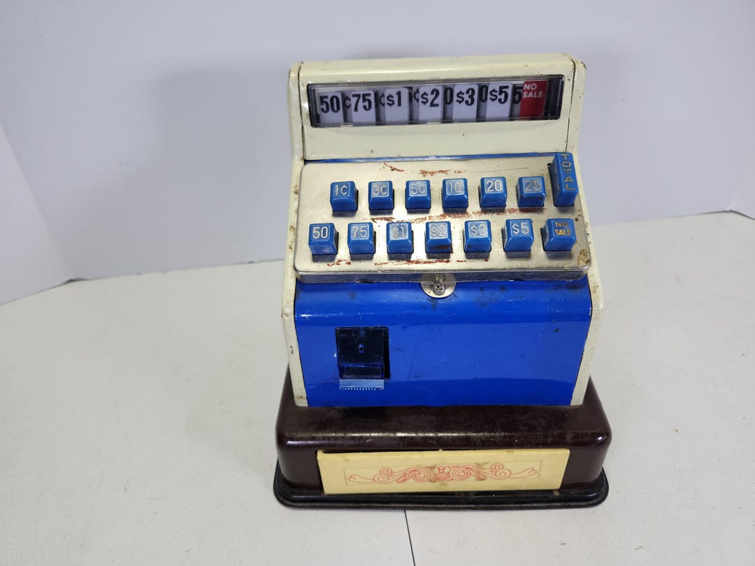 Durham Industries Toy Cash Register, Vintage Retro, Metal, Old, Decor ...