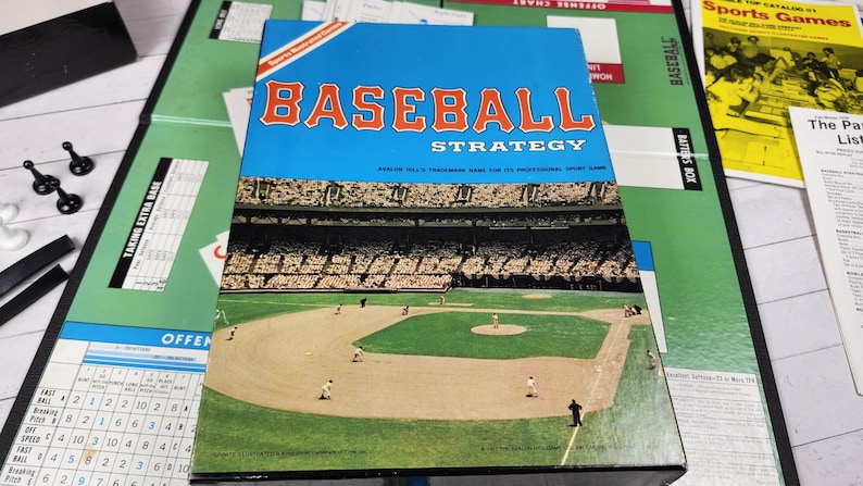 Vintage 1977 Baseball Strategy Game: Retro Sports Decor - Etsy