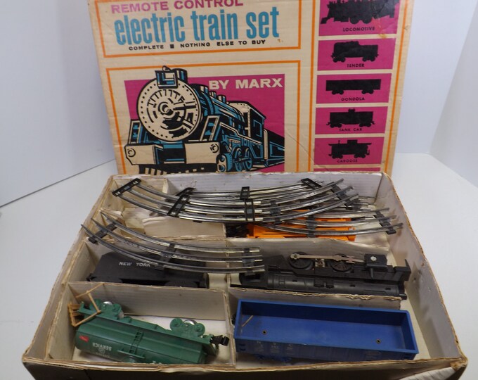 Marx Electric Train Set 4605, Box, Toy, Railroad Vintage, Display ...