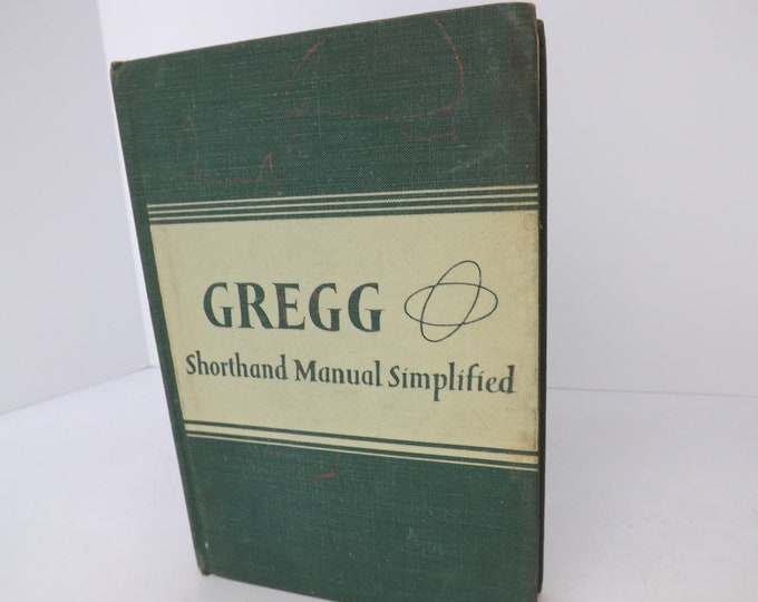 Gregg Shorthand Manual Simplified Book, Vintage Retro, Alphabet ...