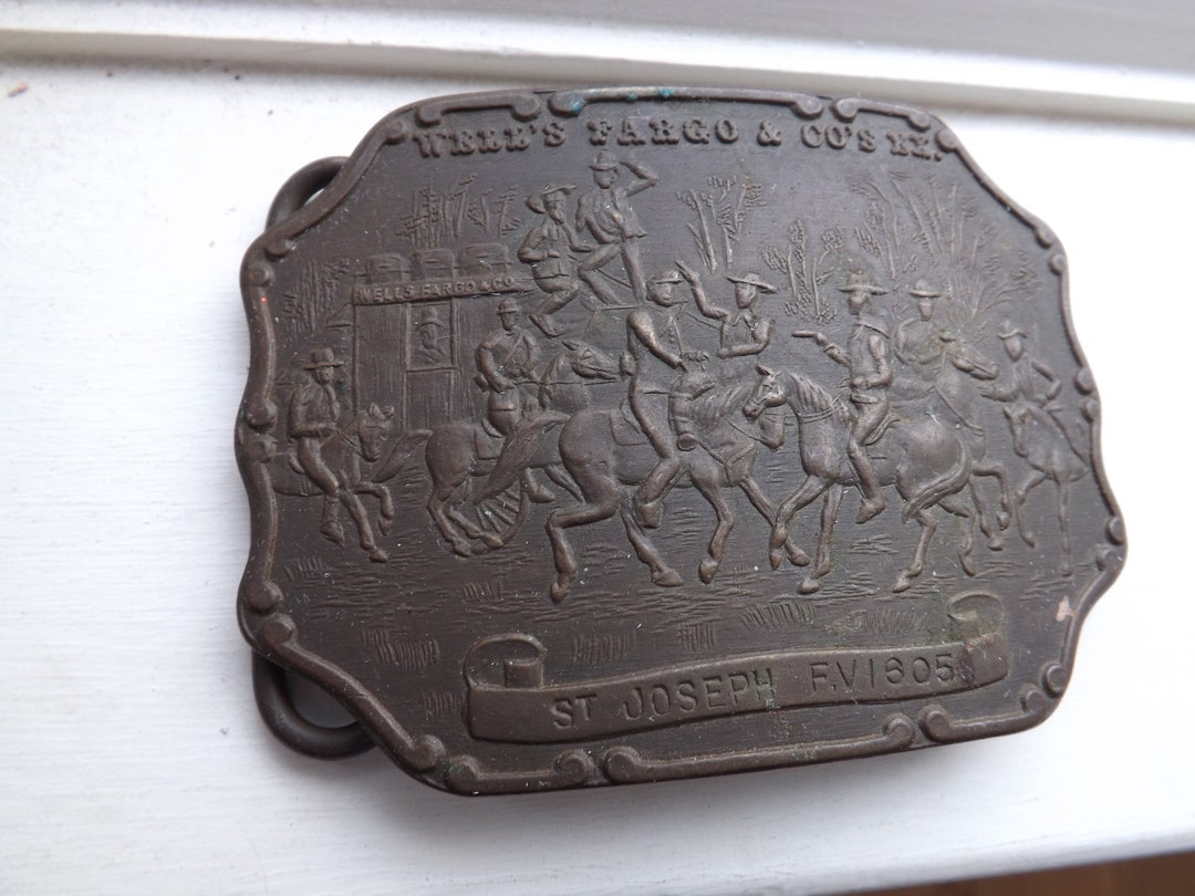 Tiffany & Co Wells Fargo Belt Buckle, St Joseph, Vintage, Metal ...