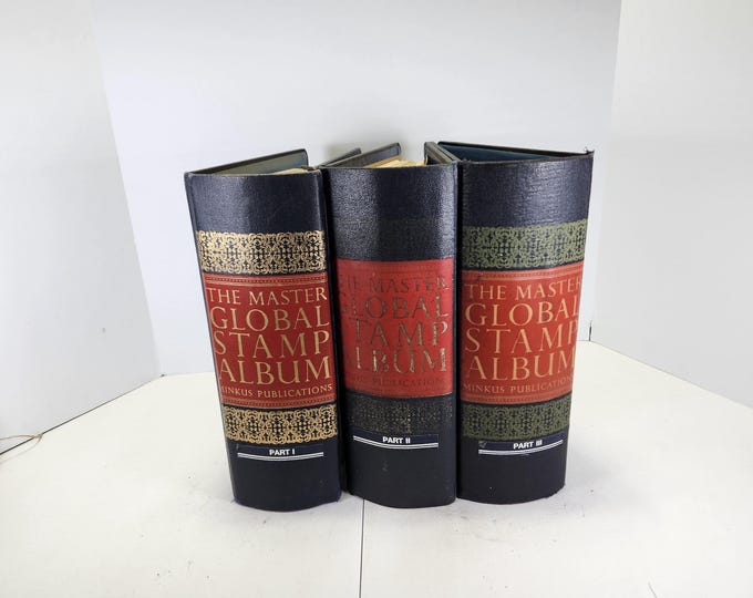 Lot 3 Master Global Stamp Albums, Minkus, Collecting, Hobby, Vintage ...