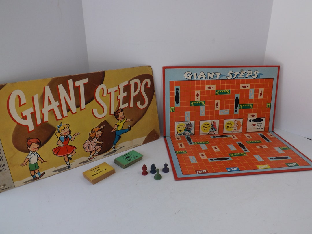 Vintage Giant Steps Board Game 1957, Game Room Decoration, Decor, Gift ...