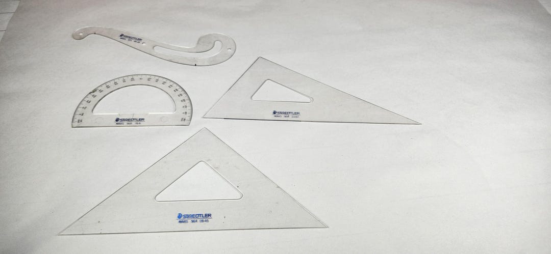 Vintage Plastic Drafting Tools Lot: Staedtler, Mars, Office Decor - Etsy
