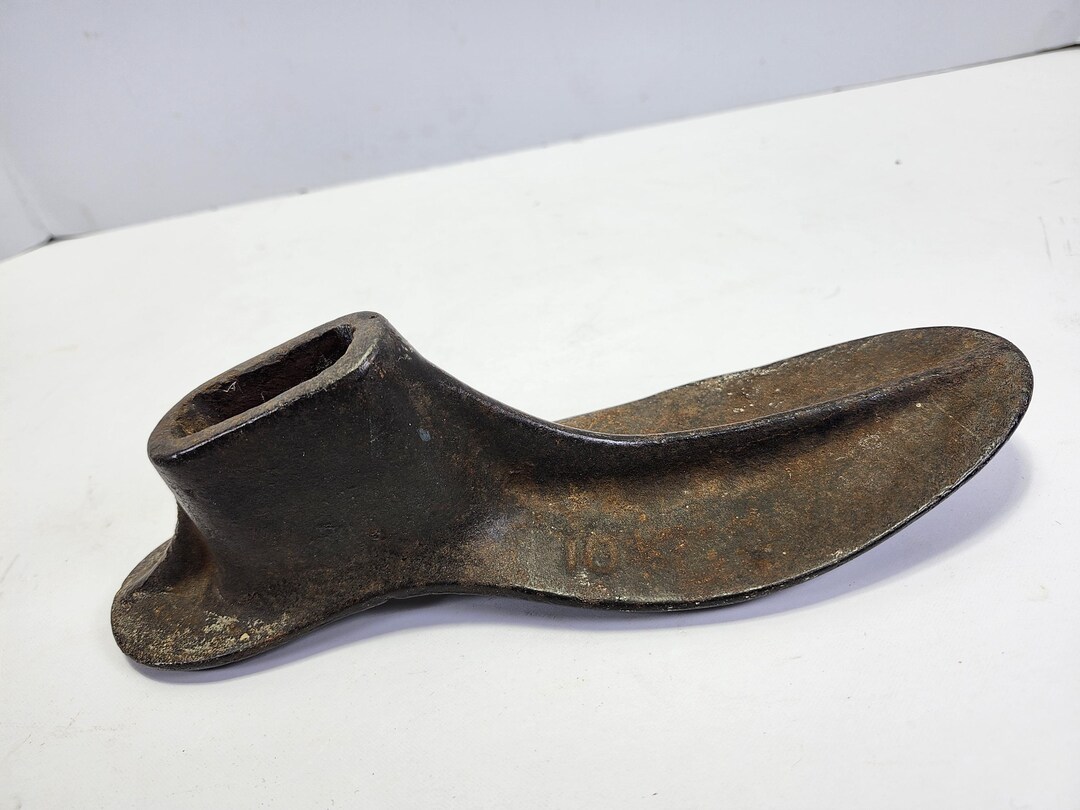 Metal Shoe Form, Vintage, Iron Primitive, Decor, Decoration, Laundry ...