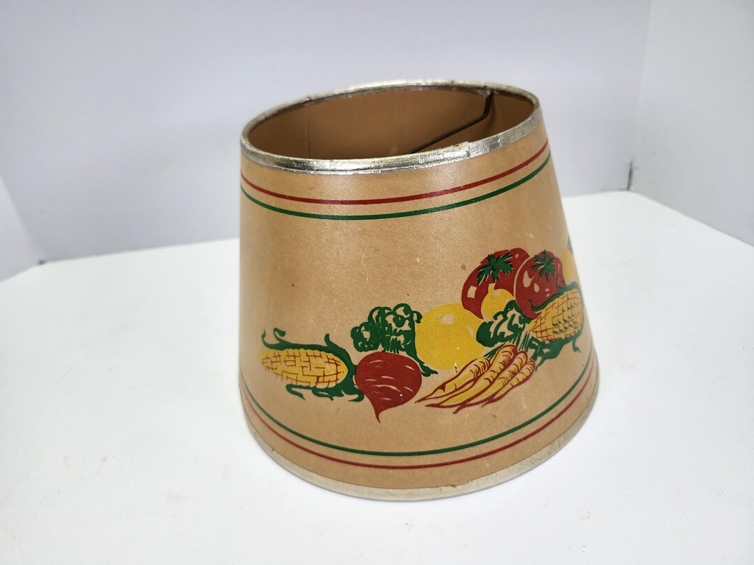 Vegetable Lamp Shade, Clip On, Pinch Vegetable, Farm Country, Kitchen ...