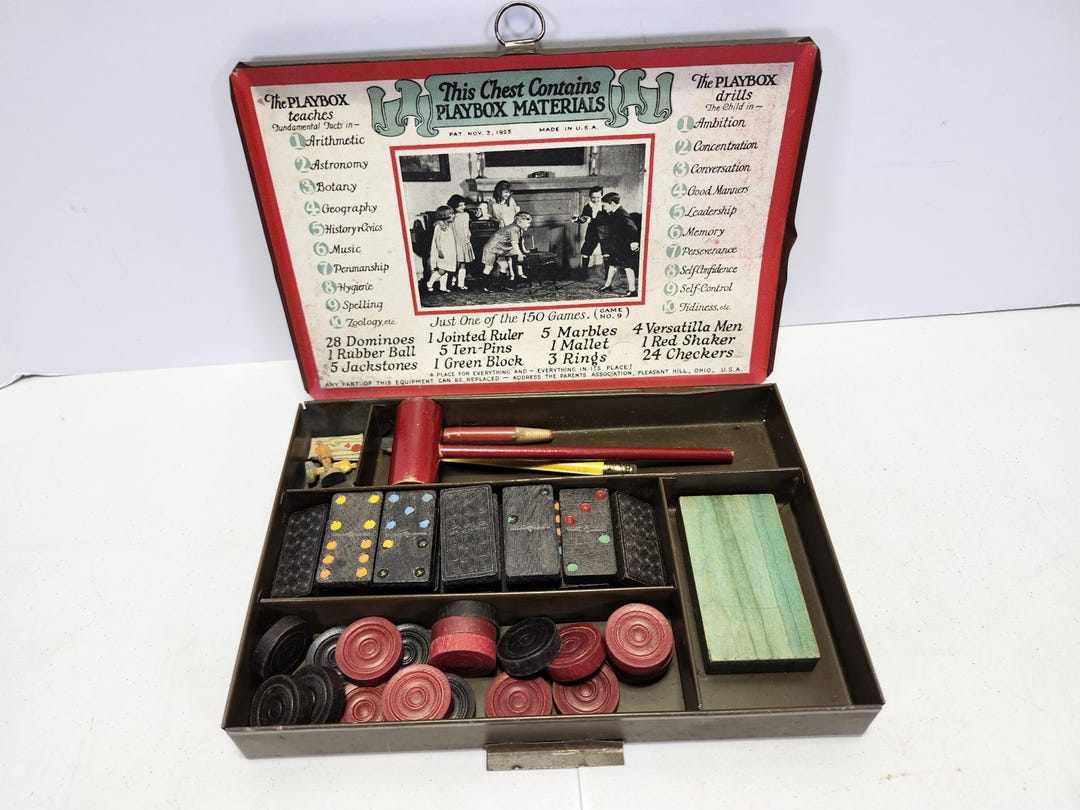 Playbox With Parts Tool, Box, Vintage, Toy, Retro, Storage, Display ...