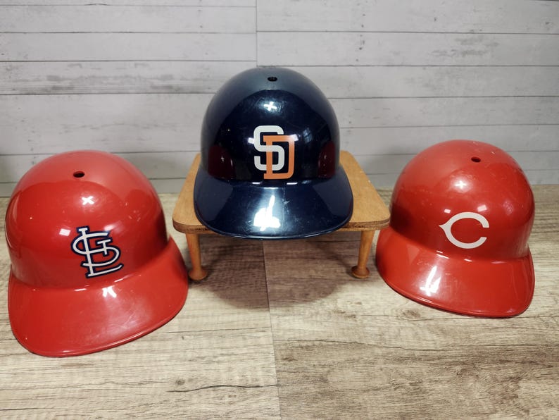 Vintage Baseball Batting Helmet: St Louis Reds / Padres Decor - Etsy