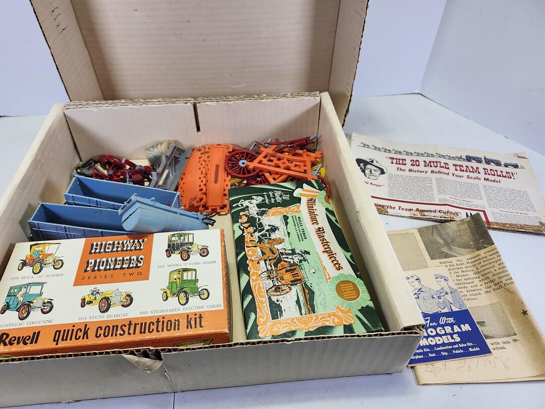 Vintage Revell Miniatures Lot: Pacific Coast Borax Models - Etsy