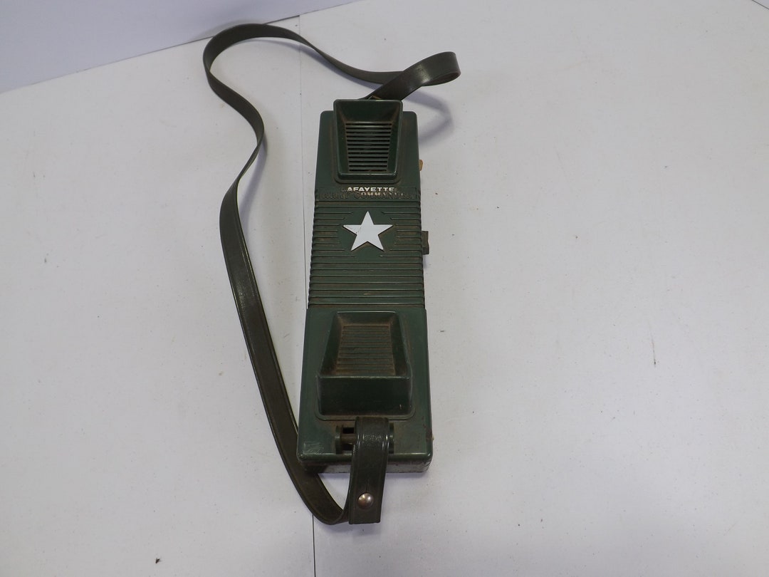 Lafayette Army Commander Walkie Talkie, Green, Toy, Plastic Vintage ...