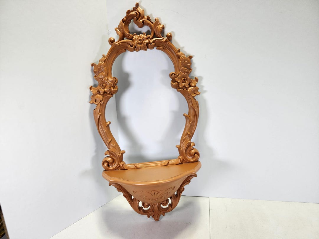 Syroco Shelf, 2327, 1970, Vintage, Decoration, Display, Hanging, Ornate ...