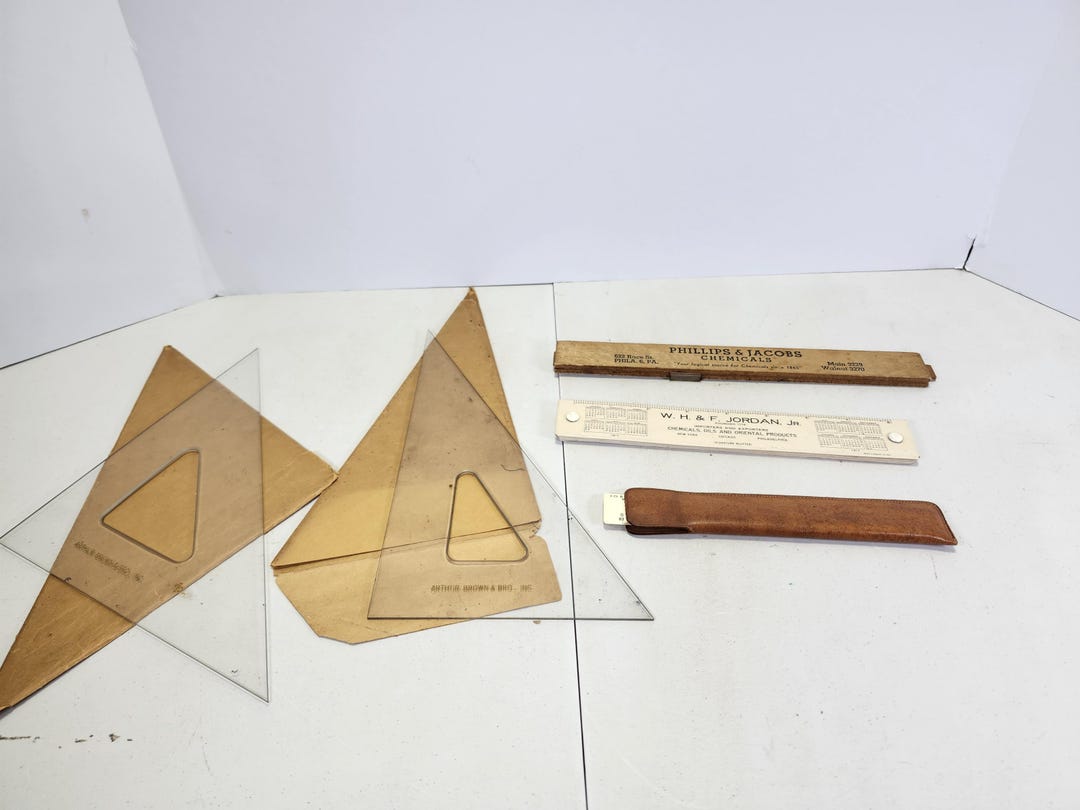 Lot Old Tools, Drafting, Slide Ruler Vintage, Retro, Industrial ...