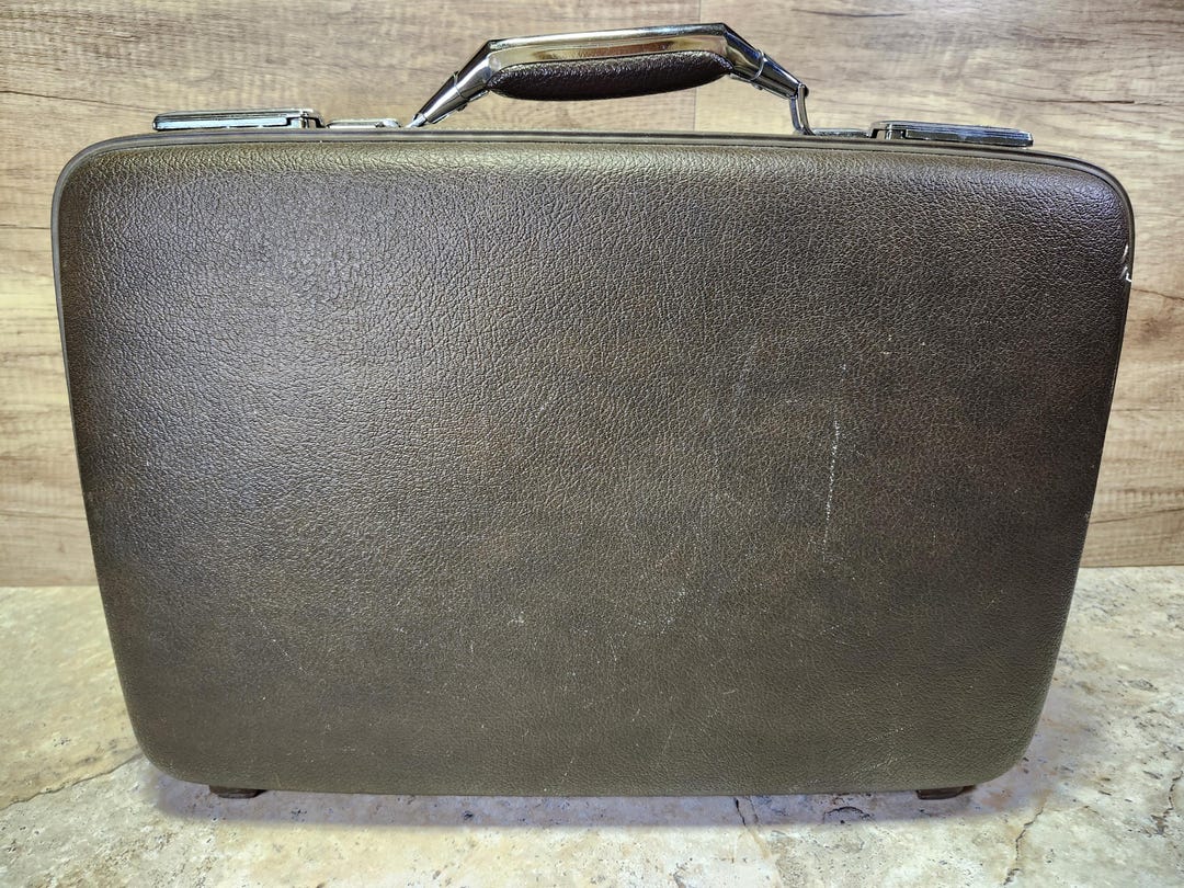 American Tourister Briefcase, Brown, Train Case, Vintage, Luggage ...