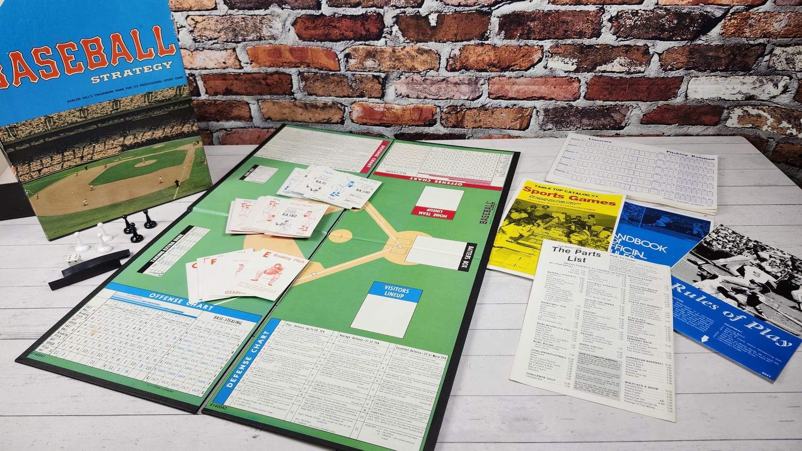 Vintage 1977 Baseball Strategy Game: Retro Sports Decor - Etsy