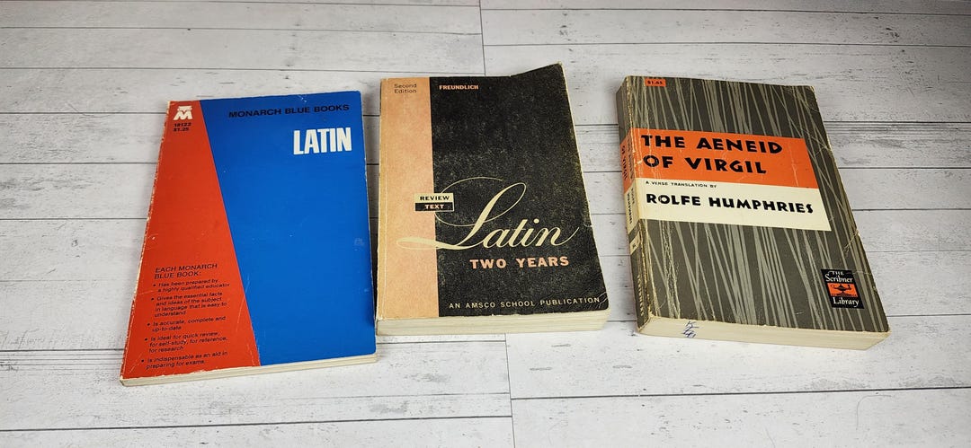 Vintage Latin Language Textbook Set: Ancient Rome, Soft Cover School ...