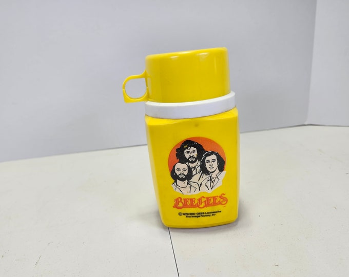 Bee Gees Thermos, 1978, Metal Lunch Box, Vintage, Lunchbox, Retro ...