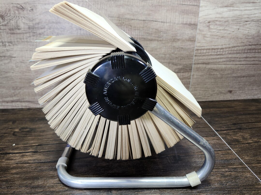 Rolodex, Model 4600X, Vintage, Retro, Black, Large, Decoration, Office ...