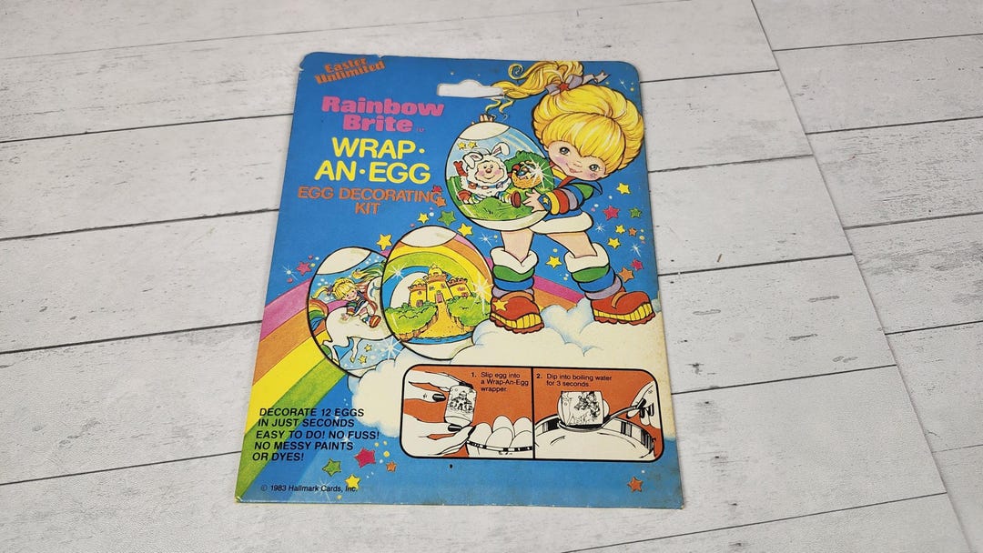 Vintage Rainbow Brite Easter Egg Decorating Kit: 1983 Hallmark - Etsy