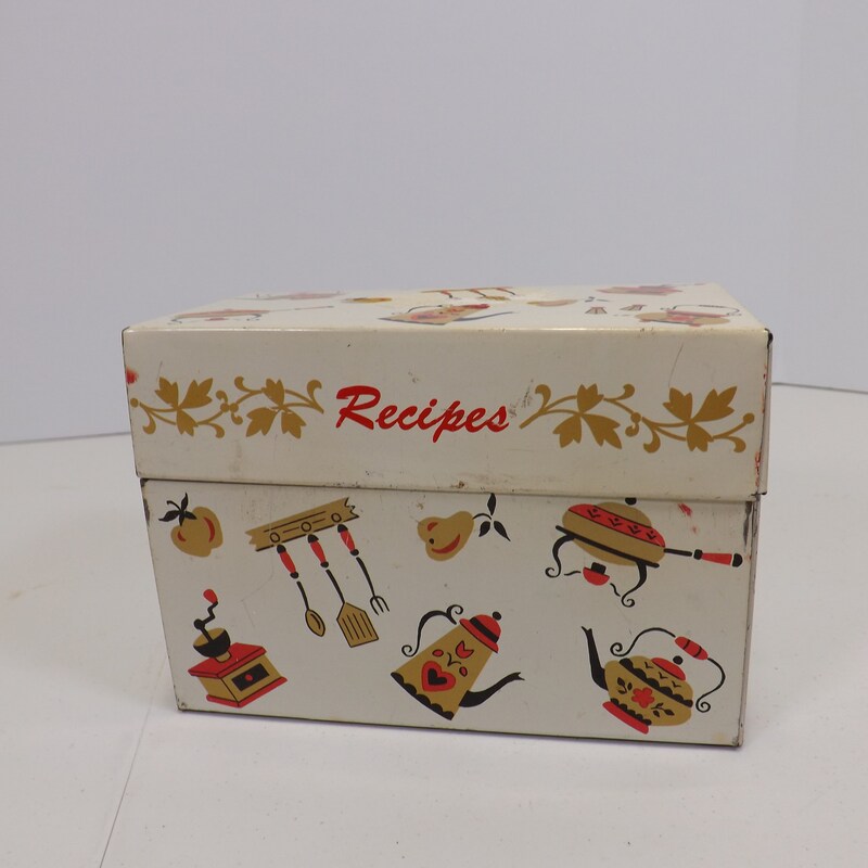 Metal Recipe Box - Etsy