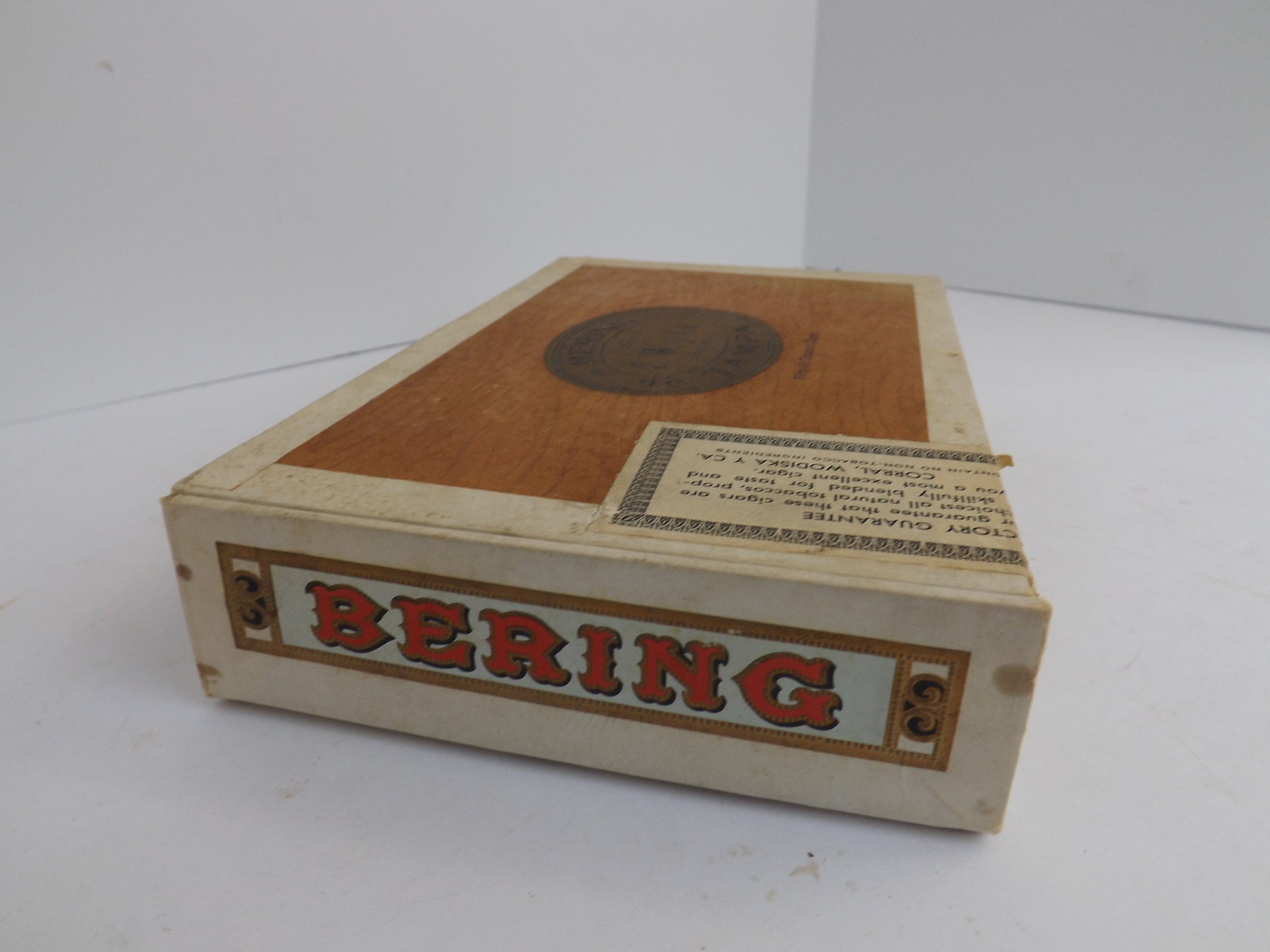 Bering Cigar Box Vintage Cardboard Smoking Pipe Tobacco | Etsy