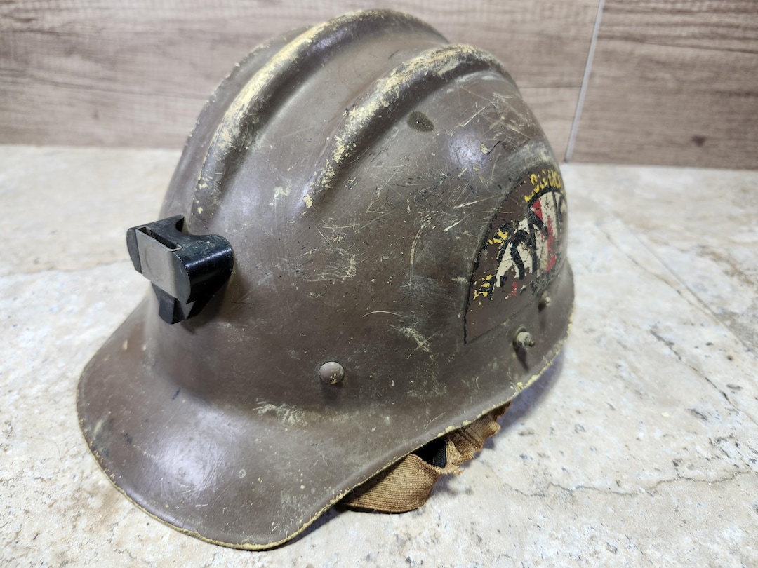 ED Bullard Hard Hat Helmet, Vintage, Mining, Hat Safety, Man Cave Bar ...