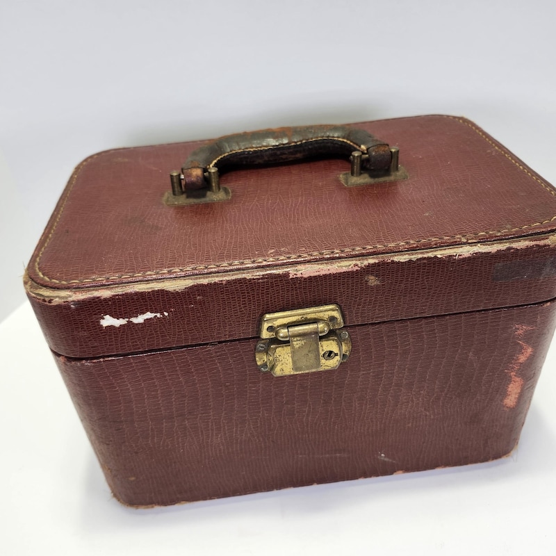 Leather Train Case - Etsy