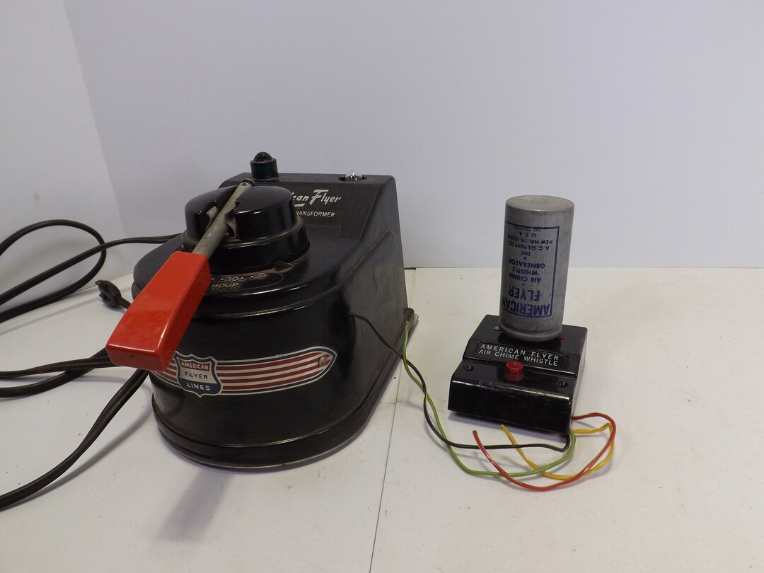 American Flyer Transformer and Chime Whistle, Toy, Railroad Vintage ...
