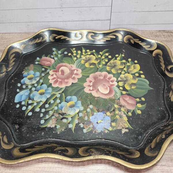 Tole Painted Tray - Etsy