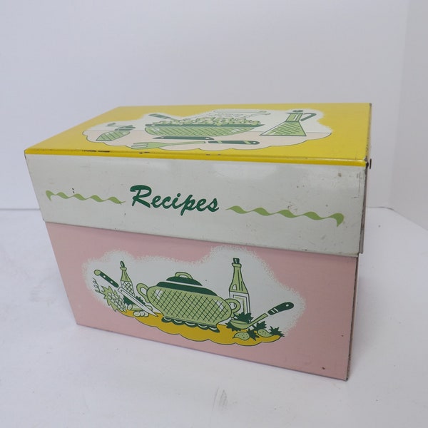 Painted Recipe Box - Etsy
