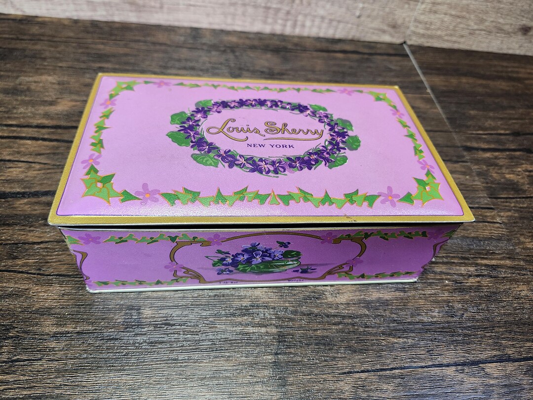 Louis Sherry Canco Tin Box, Vintage, Candy, Cookie, Biscuit, Kitchen ...