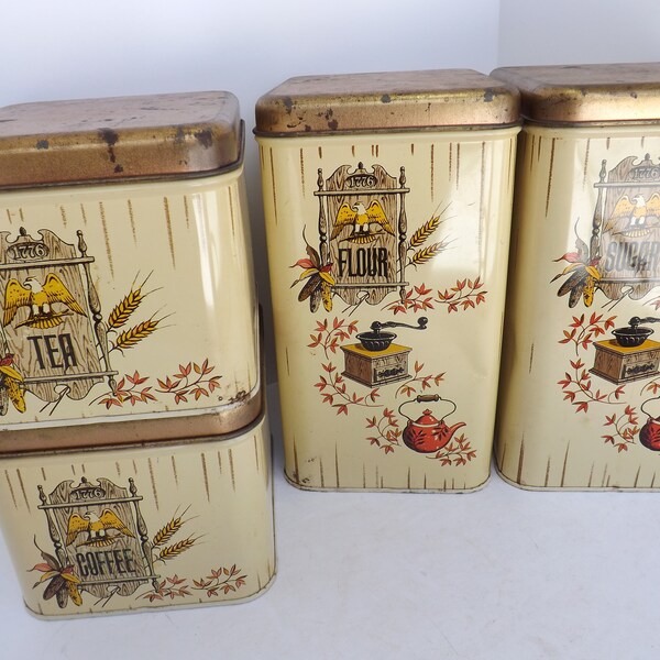 Retro Canister Set - Etsy