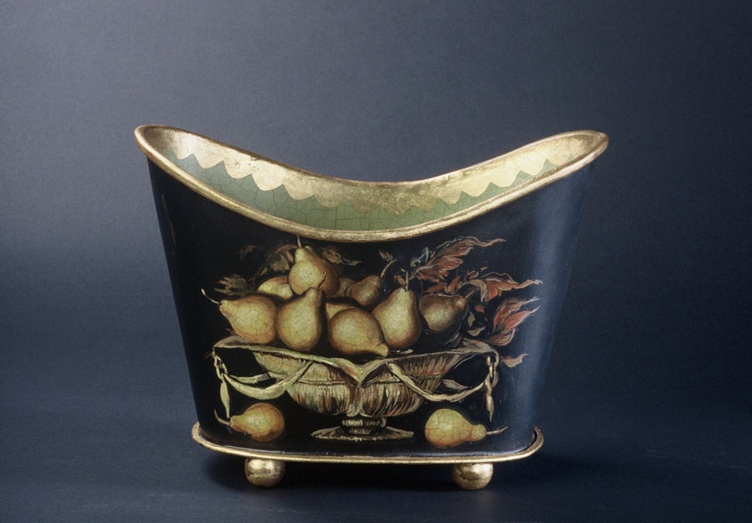 Pears in Gilded Bowl Jardiniere - Etsy