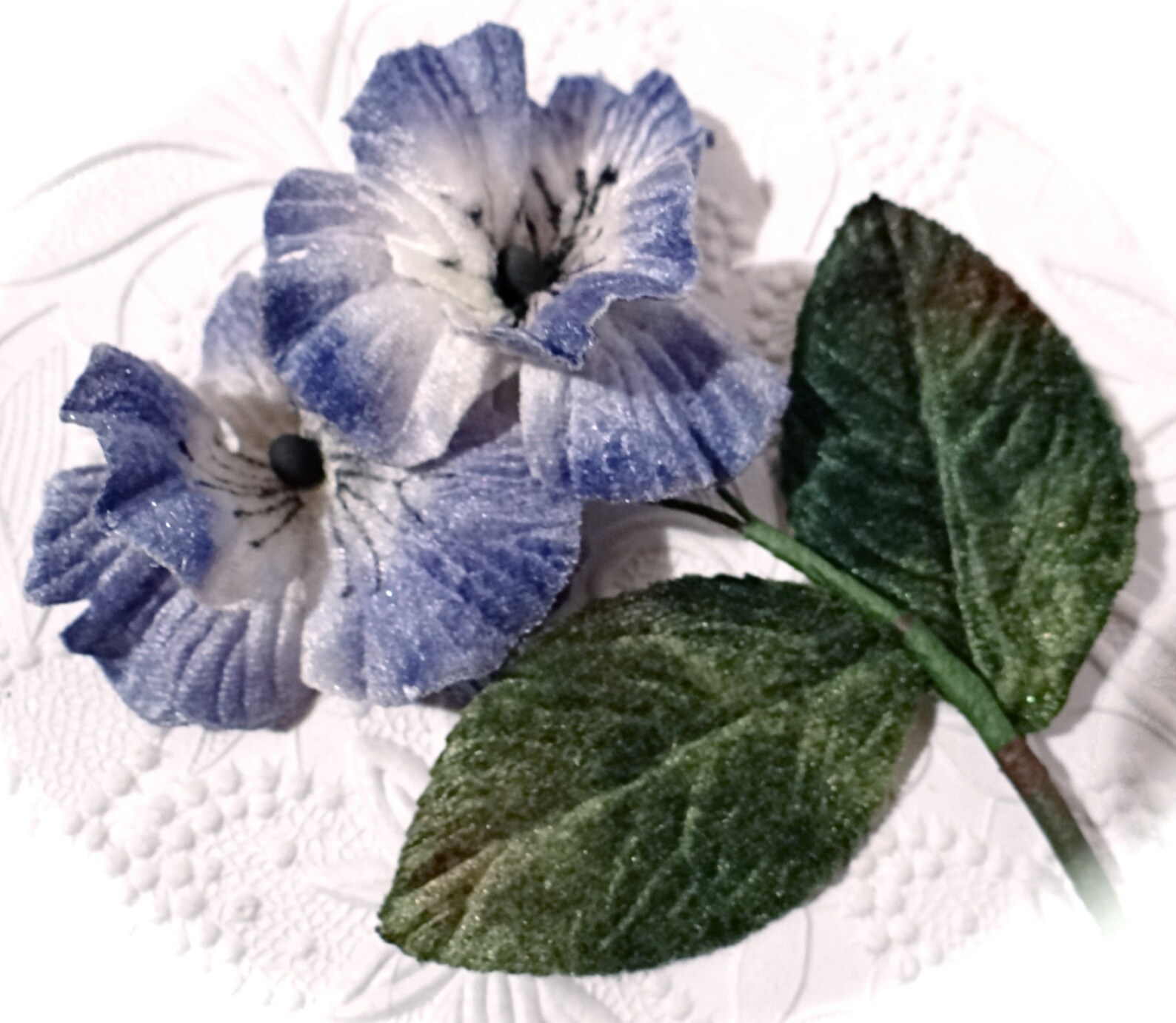 Vintage Velvet Pansy Stem Millinery Supplies Floral Supply FL-150 - Etsy