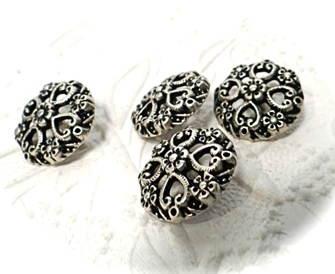 Pewter Cast Buttons 4 Costume Buttons Sewing Shoe Making | Etsy
