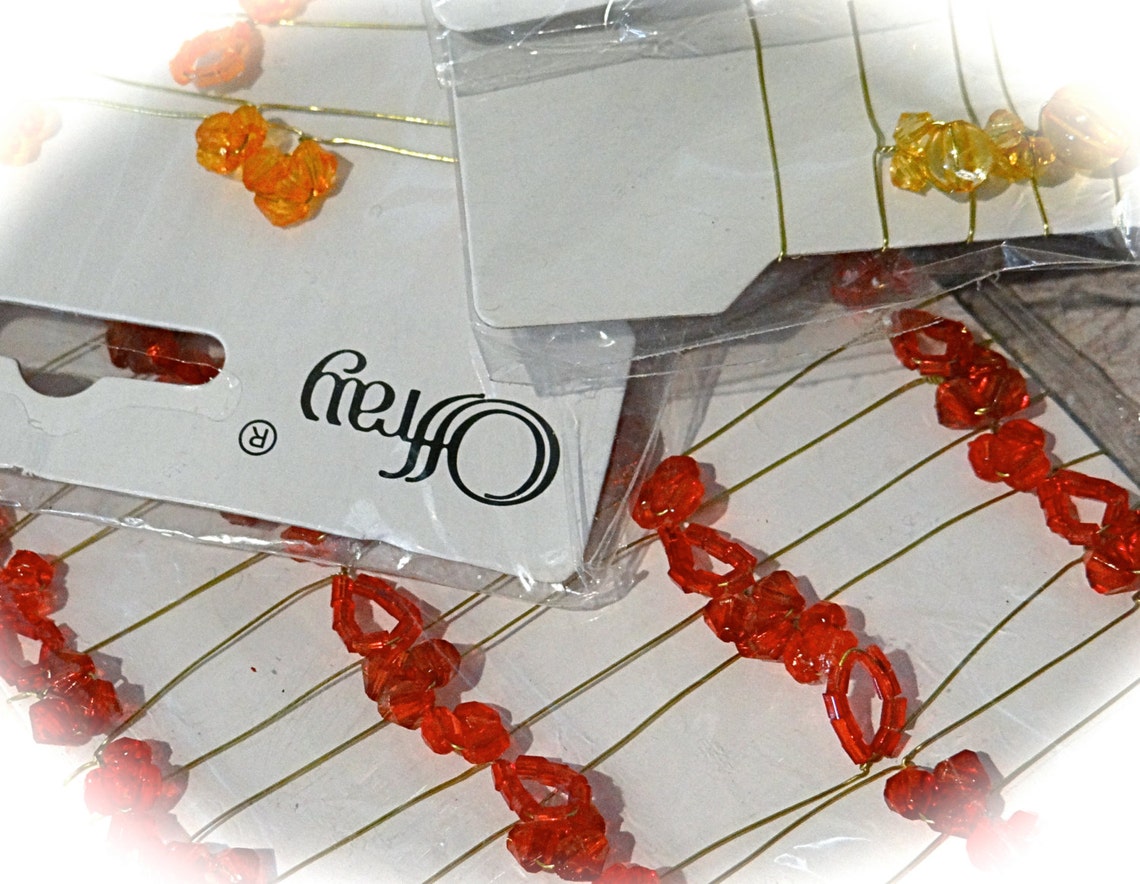 Set of Glass Wired Seed Beads Floral Supplies Craft Supplies T-160 - Etsy