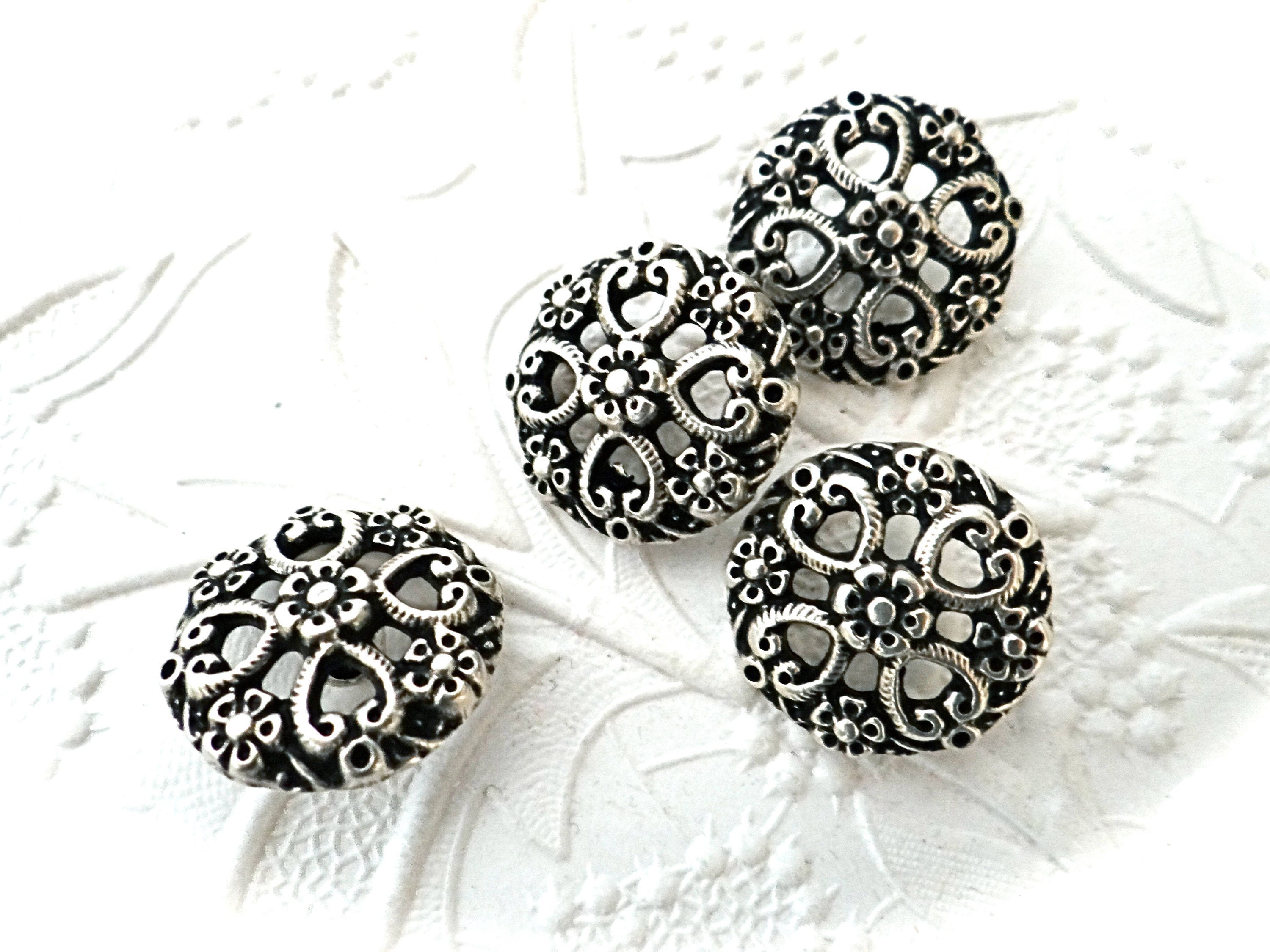 Pewter Cast Buttons 4 Costume Buttons Sewing Shoe Making - Etsy