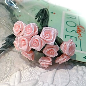 Pink Ribbon Roses 3 Bunches Floral Supplies Crafts RR-104 - Etsy