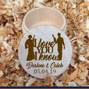 Personalized Natural Finish I Love You I Know Ring Bearer Box - Wedding ...