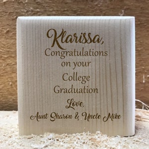 Graduation Block, Inspire. Be the Change. Inspirational Personalized ...