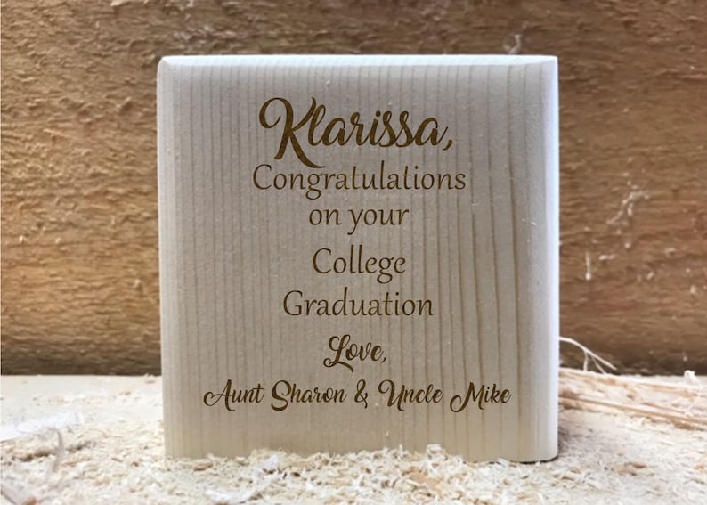 Graduation Block, Inspire. Be the Change. Inspirational Personalized ...