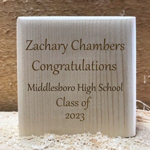 Graduation Block, Inspire. Be the Change. Inspirational Personalized ...