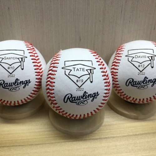 Graduate Senior Engraved Personalized Baseball Gift - Etsy