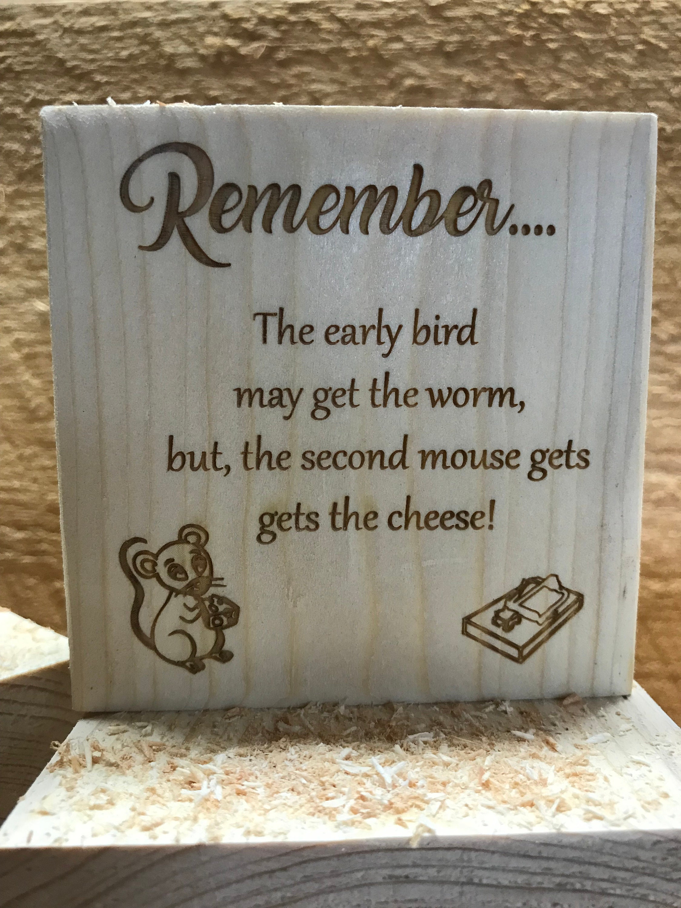 Natural Finish Wood Desk Sign - Etsy